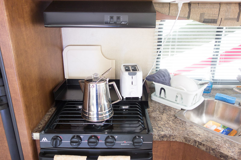 Camco Stove Cover - PopUpBackpacker