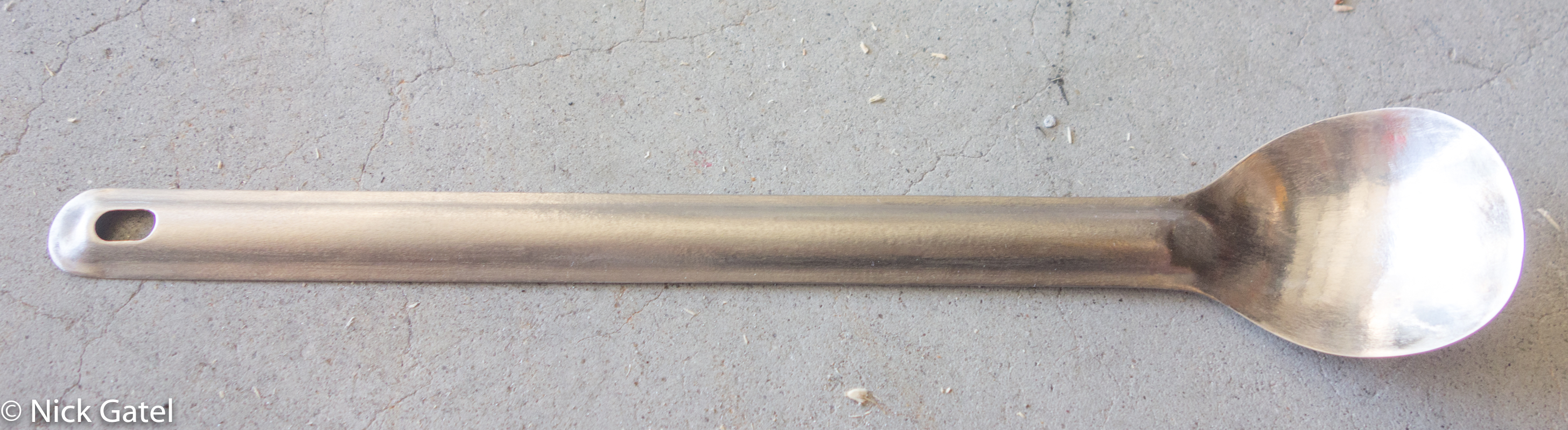 How to Polish a Titanium Backpacking Spoon - PopUpBackpacker
