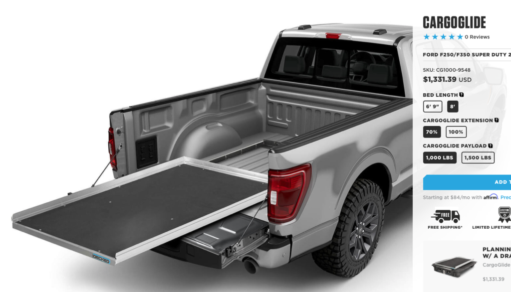 A Slide for Our F-250 Super Duty Truck - PopUpBackpacker